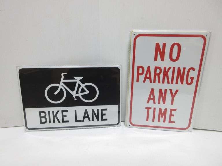 (4) Reproduction road signs, each- 8"W x 11 3/4"H - Albrecht Auction ...