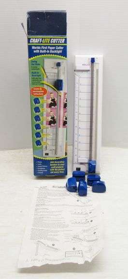 Craft Lite Cutter, paper cutter with built in backlight, includes (6 ...