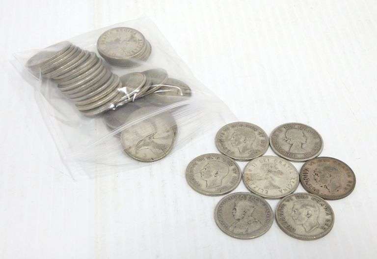 (40) Canadian quarters from 1967 and earlier, all 80% silver - Albrecht ...