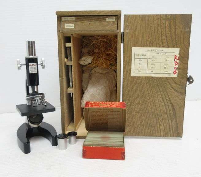 Older walker optical instruments microscope with 10 x 15 magnifiers ...