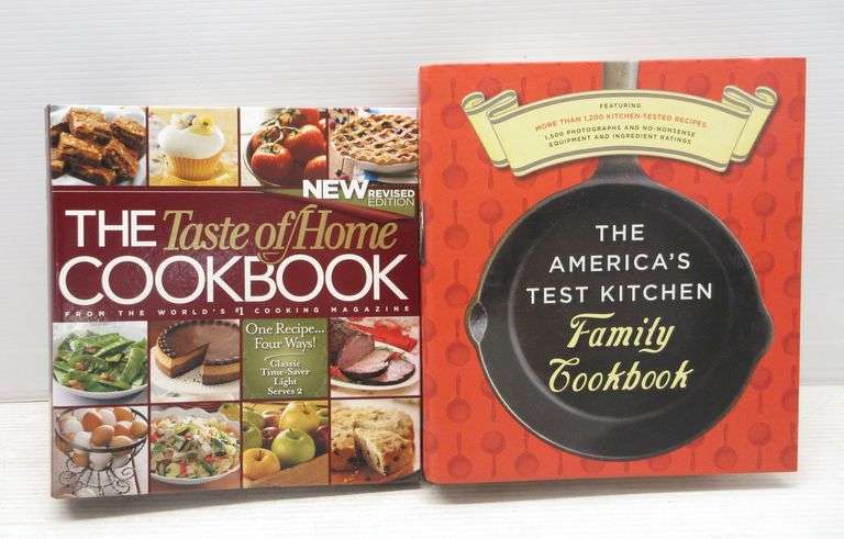 (2) Large cookbooks, includes: The Taste of Home and America's Test ...