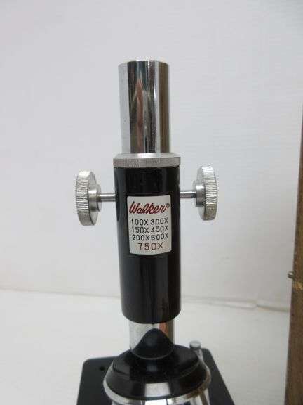 Older walker optical instruments microscope with 10 x 15 magnifiers ...