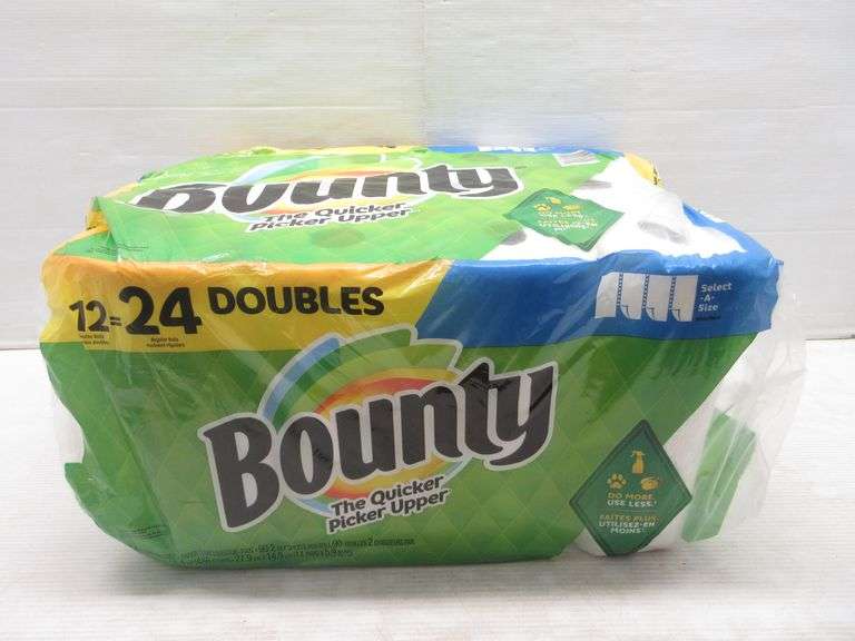 (12) Double rolls Bounty paper towel, NIP, package retaped - Albrecht ...