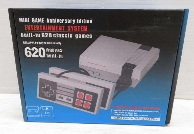 Game system with (620) games built in, good - Albrecht Auction Service