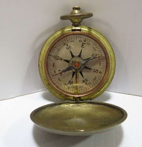 Vintage WWII brass pocket compass, marked USCE, good for age - Albrecht ...
