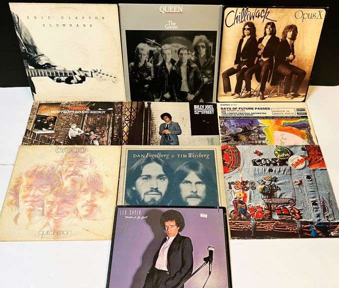 (10) Vinyl records, includes: Queen, Eric Clapton, Opus X, The Who, Dan ...