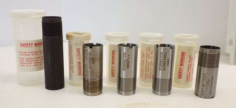 (5) Chokes, includes: 1- Remington Lead Shot Only, Turkey Extra Full 12 ...