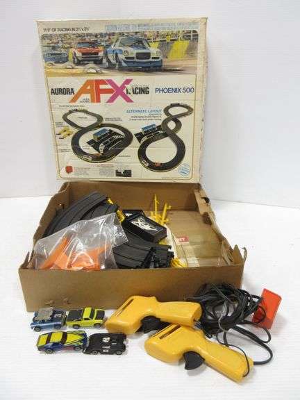 Aurora AFX race track set, Phoenix 500, track, cars, controllers, and ...