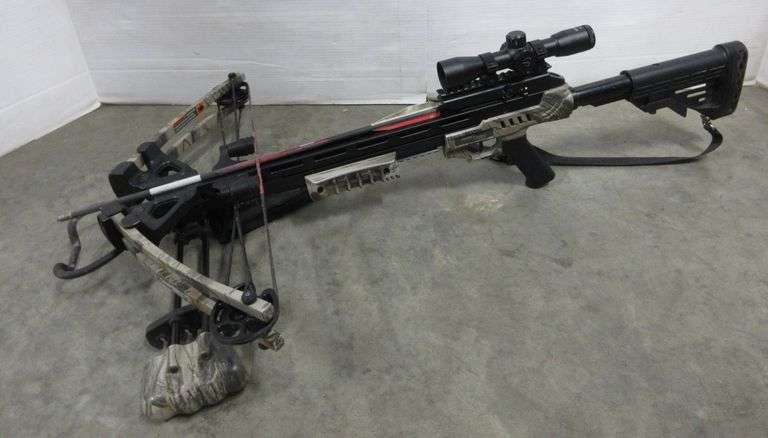 Sniper 370 crossbow, center point, scope 4x32, sling, one bolt, no ...