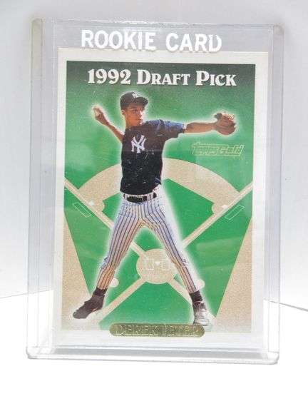 1993 Topps Gold Derek Jeter rookie card, no. 98, clean, slightly off ...