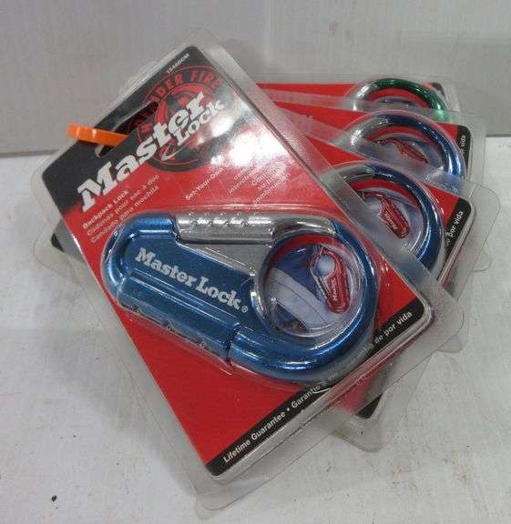 (4) Master Locks for backpacks/luggage sets, all new - Albrecht Auction ...