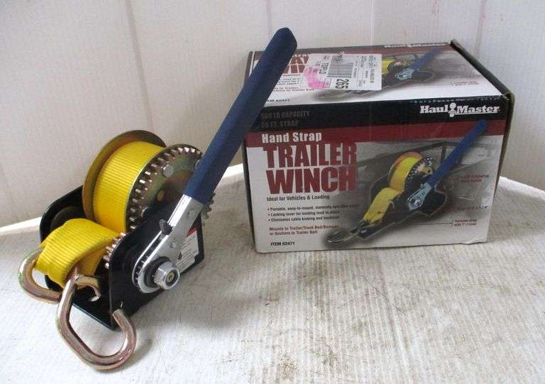 Haul Master trailer winch, like new - Albrecht Auction Service