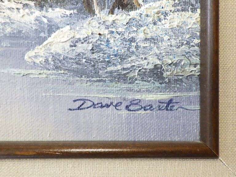 Original Dave Baxter contemporary oil painting, signed and framed, 17 ...