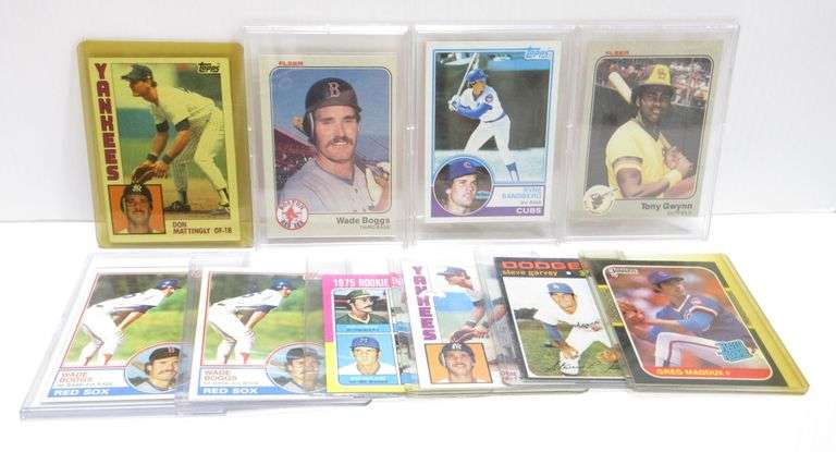 (10) Rookie Hall of Fame Baseball Cards - Albrecht Auction Service
