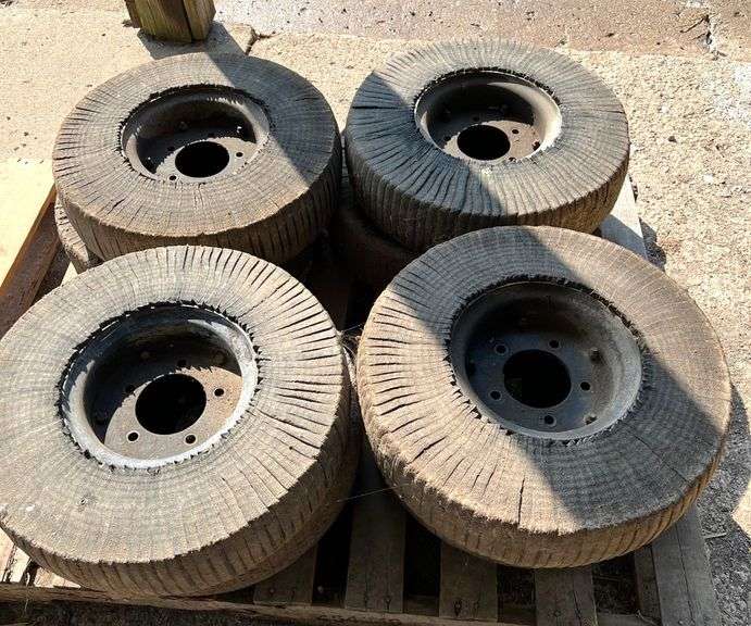 This item Selling ABSOLUTE! ~~~ (8)-Rubber Tires Removed from a Woods ...
