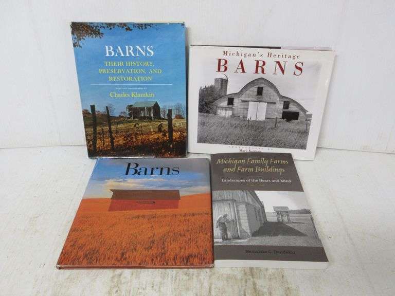 (4) Books on barns and farm buildings, in good condition, includes two ...
