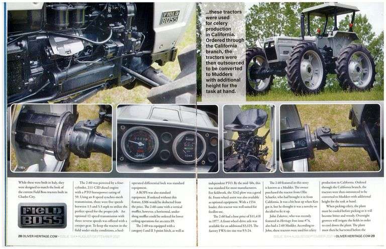 White 2-60 Mudder Tractor, Four-Cylinder 211-CID Diesel Engine with a ...