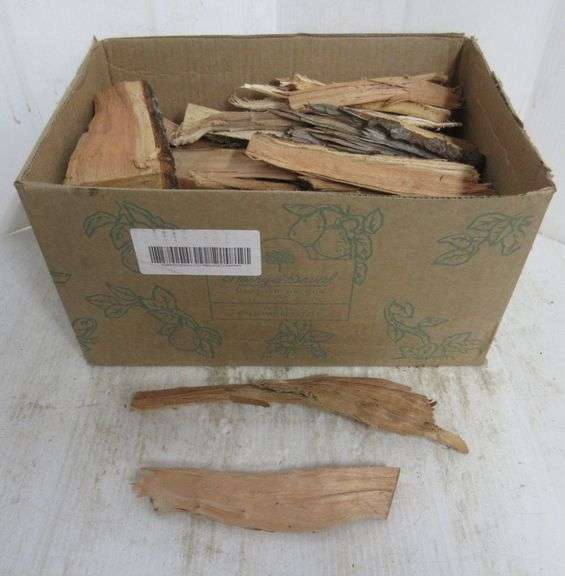 9 lbs. of wild cherry wood for smoking meat - Albrecht Auction Service