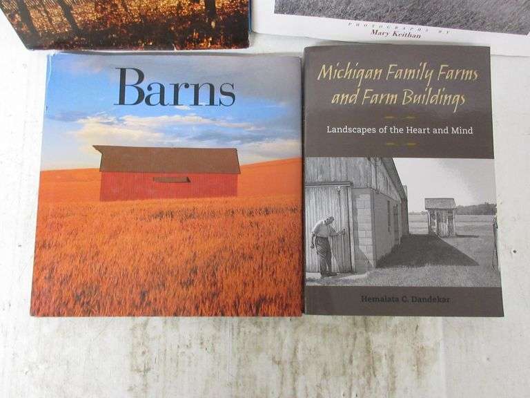 (4) Books on barns and farm buildings, in good condition, includes two ...