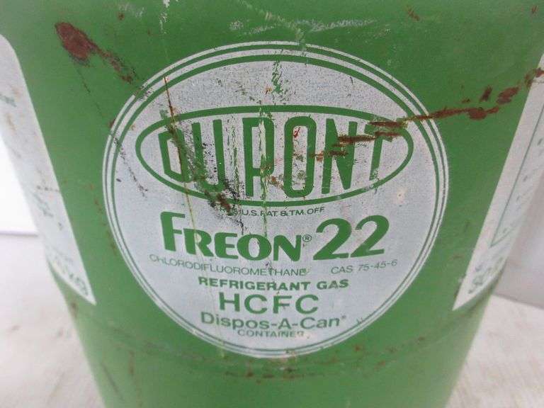 30 lb. Dupont Freon 22, tank is full - Albrecht Auction Service