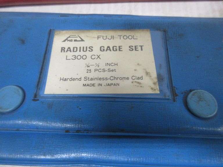(5) Machinist and Radius Gauge Bits, two are by FUJI tool, 1/64th- 1/2 ...