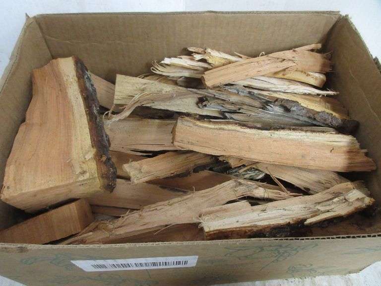 9 lbs. of wild cherry wood for smoking meat - Albrecht Auction Service