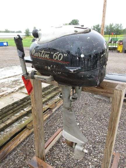 Martin go boat motor with manual and boat stand, very good - Albrecht ...