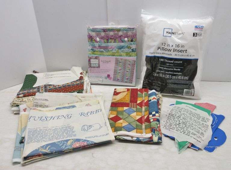 Sewing items, includes: Quilt kit, 44 1/2" x 50 1/2", includes backing ...