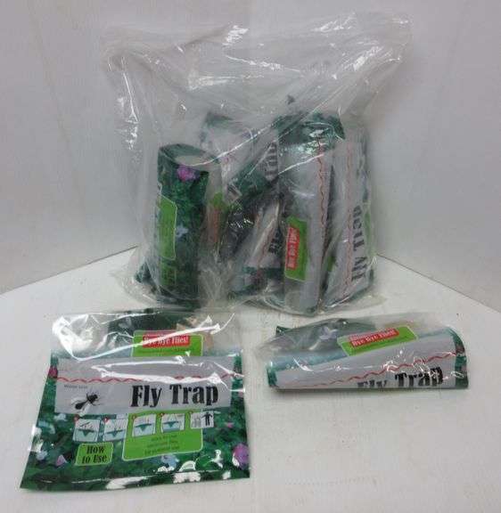 (10) Outdoor fly traps, add water to activate, has string to hang ...