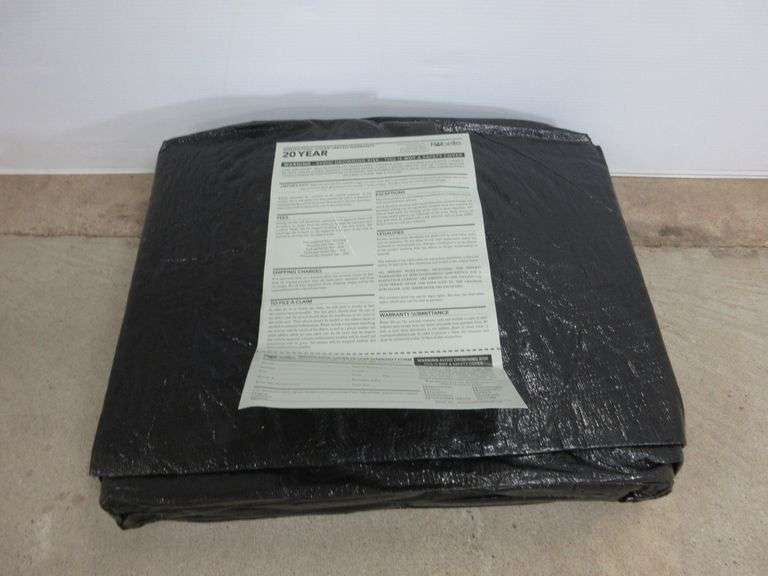 Very large black tarp for large pools, or can be used for various other ...