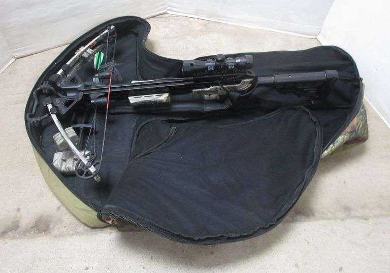 Center Point sniper 370 crossbow, scope, adjustable stock, cocking rope ...