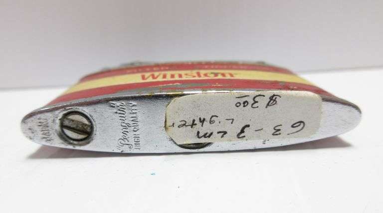 Vintage collectible Winston cigarette lighter, 2"W x 1 3/4"H - Albrecht ...