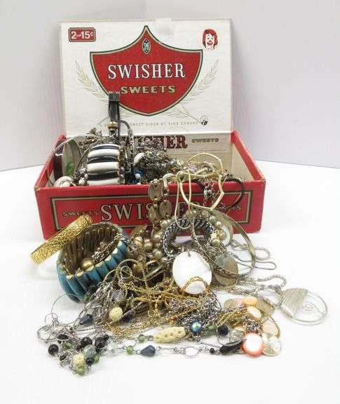Untested jewelry in a vintage cigar box; Except where specifically ...