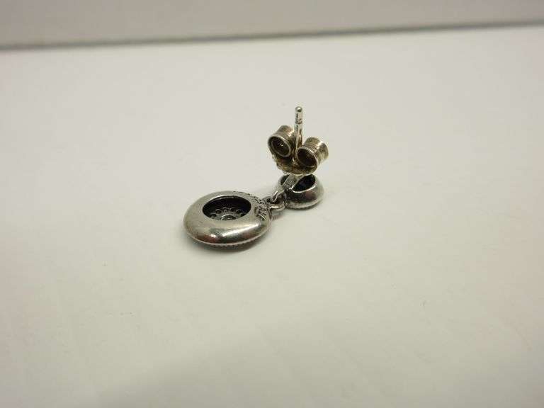 (2) Pairs of Pandora earrings, include: Pandora sparkling infinity stud ...