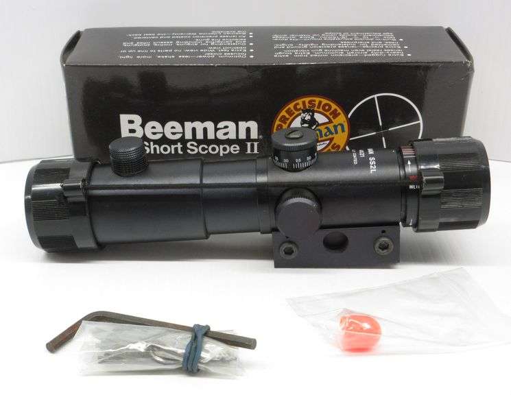 Beeman Short Scope II, Model No. 55-2L, lighted reticle, 4x21, complete ...