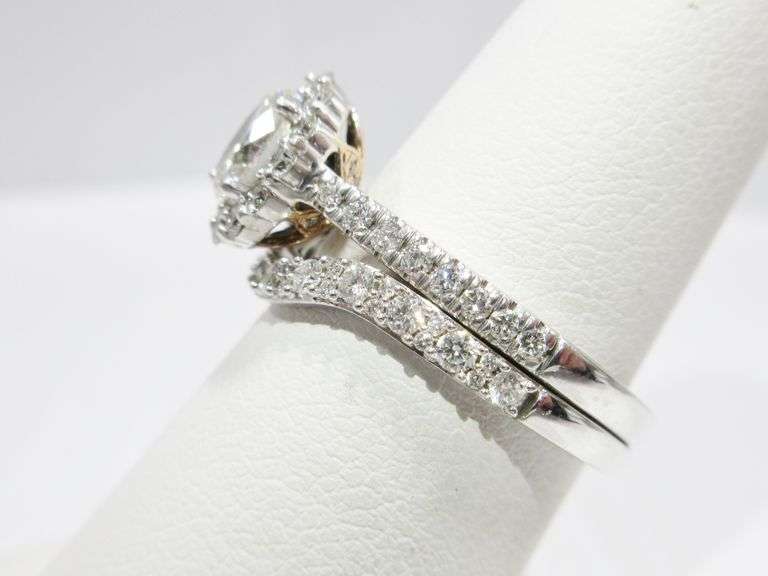 14K Diamond wedding ring set, part of "Love Destiny" collection from ...