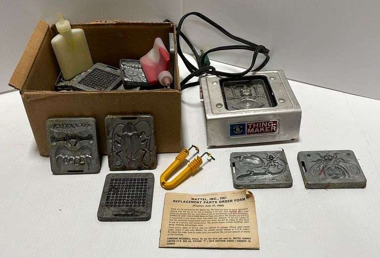 Mattel creepy crawlers set with catalog, original 1967, 6" - Albrecht ...