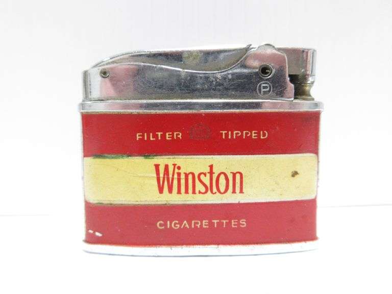 Vintage collectible Winston cigarette lighter, 2"W x 1 3/4"H - Albrecht ...