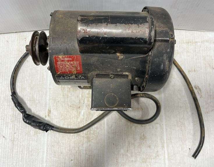 Delta electric motor, 1 1/2 HP, 115V/230V, was wired to run off a ...