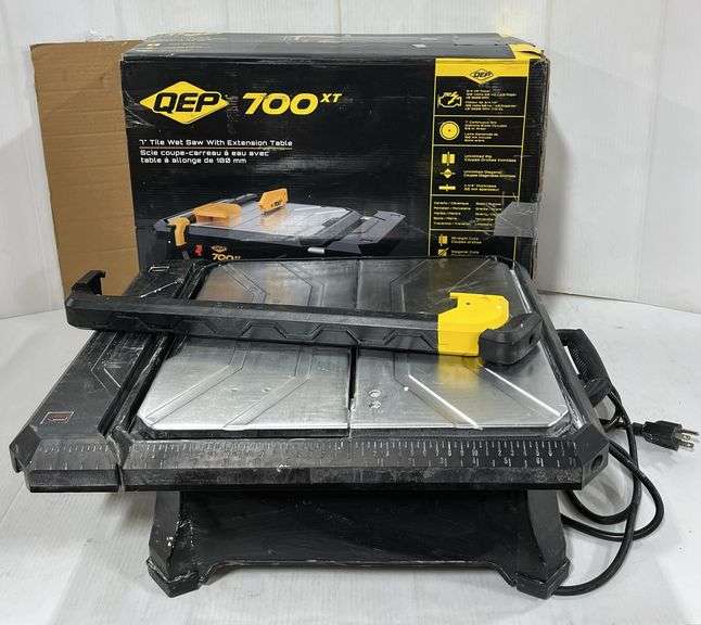 QEP 700 XT 7" wet tile saw, tested and works - Albrecht Auction Service