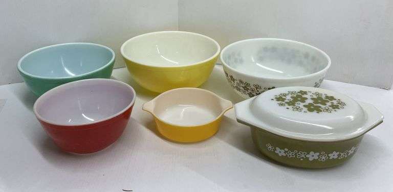 Pyrex spring blossom 2 1/2-quart casserole dish with lid, Pyrex spring ...