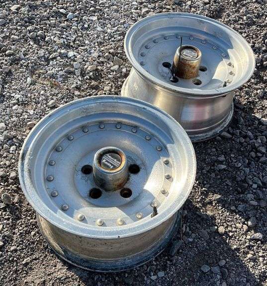 (2) American Racing Mags, 14" x 6" - Albrecht Auction Service