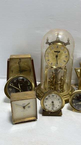 (15) Clocks, various sizes and types, up to 12"H, unknown condition, as ...