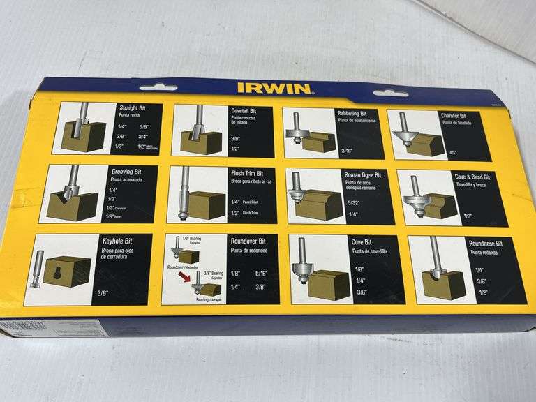 Irwin 30-piece router bit set, no. 1901049 - Albrecht Auction Service