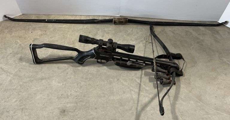 Older Barnett Wildcat crossbow, and Older Fleetwood longbow, up to 54 ...