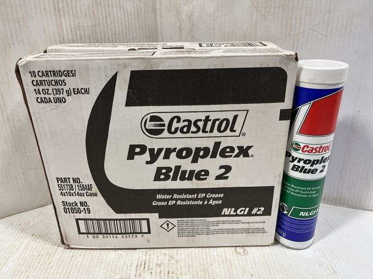 (7) Tubes of Castrol Pyroplex Blue 2 grease, new - Albrecht Auction Service