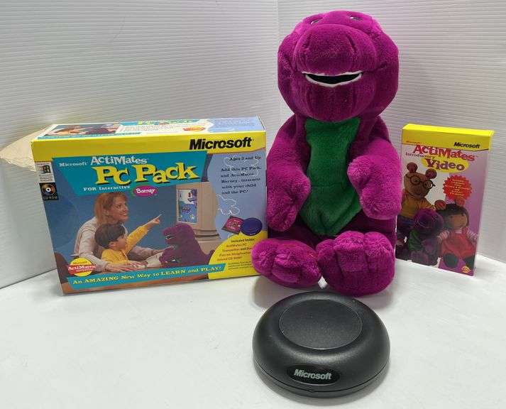 Barney Microsoft interactive items, include: Barney talking and singing ...