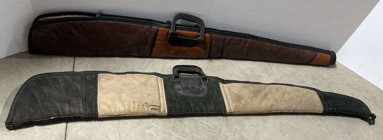 (2) Softshell gun cases, 49"L, need cleaning - Albrecht Auction Service