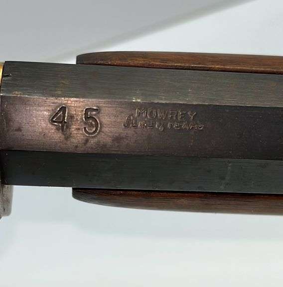 Vintage Mowrey (Texas) .45 caliber black powder rifle muzzleloader ...