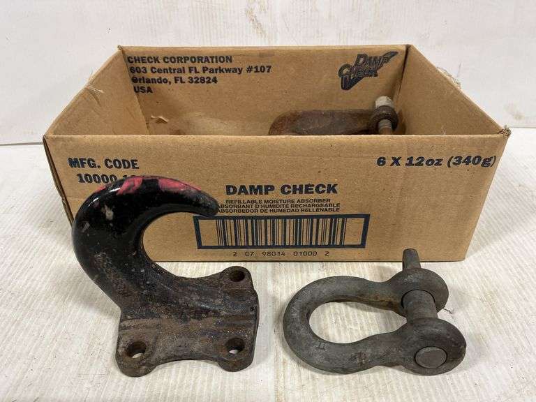 (7) Assorted farm style hooks and clevises, up to 8"H, used - Albrecht ...